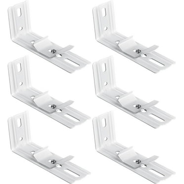 Set of 3 Vertical Blind Adjustable Wall Mount Brackets with 1.5 Inch ...