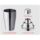 Worallymy Cocktail Mix Cup 550ml Stainless Steel Cocktail Shaker ...