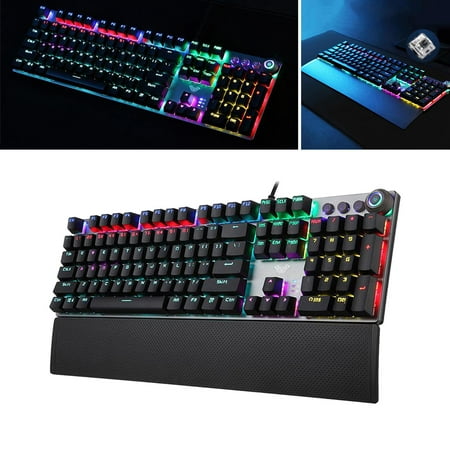 RGB Gaming Mechanical Compact Keyboard with Blue/Black/Brown Switches ...