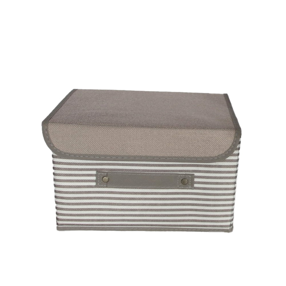 Horizontal stripe creative organizer box household supplies storage box ...