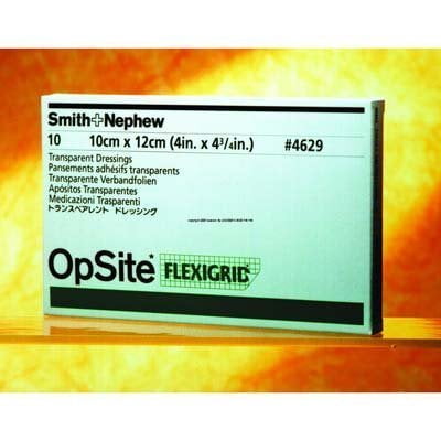 Box of 10 OpSite FLEXGRID with One Hand Delivery 4" x 4.75" SMITH ...