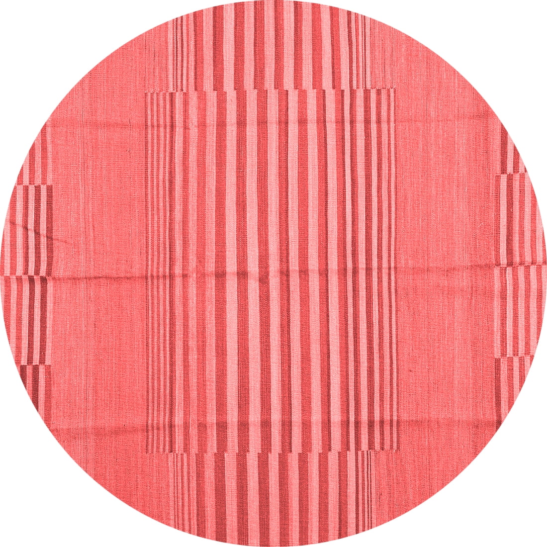 Ahgly Company Indoor Round Abstract Red Contemporary Area Rugs, 8 ...