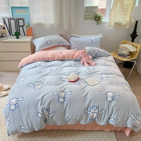 Sanrio Cinnamoroll Bedding Set Winter Warm Milk Velvet Four Piece Set ...