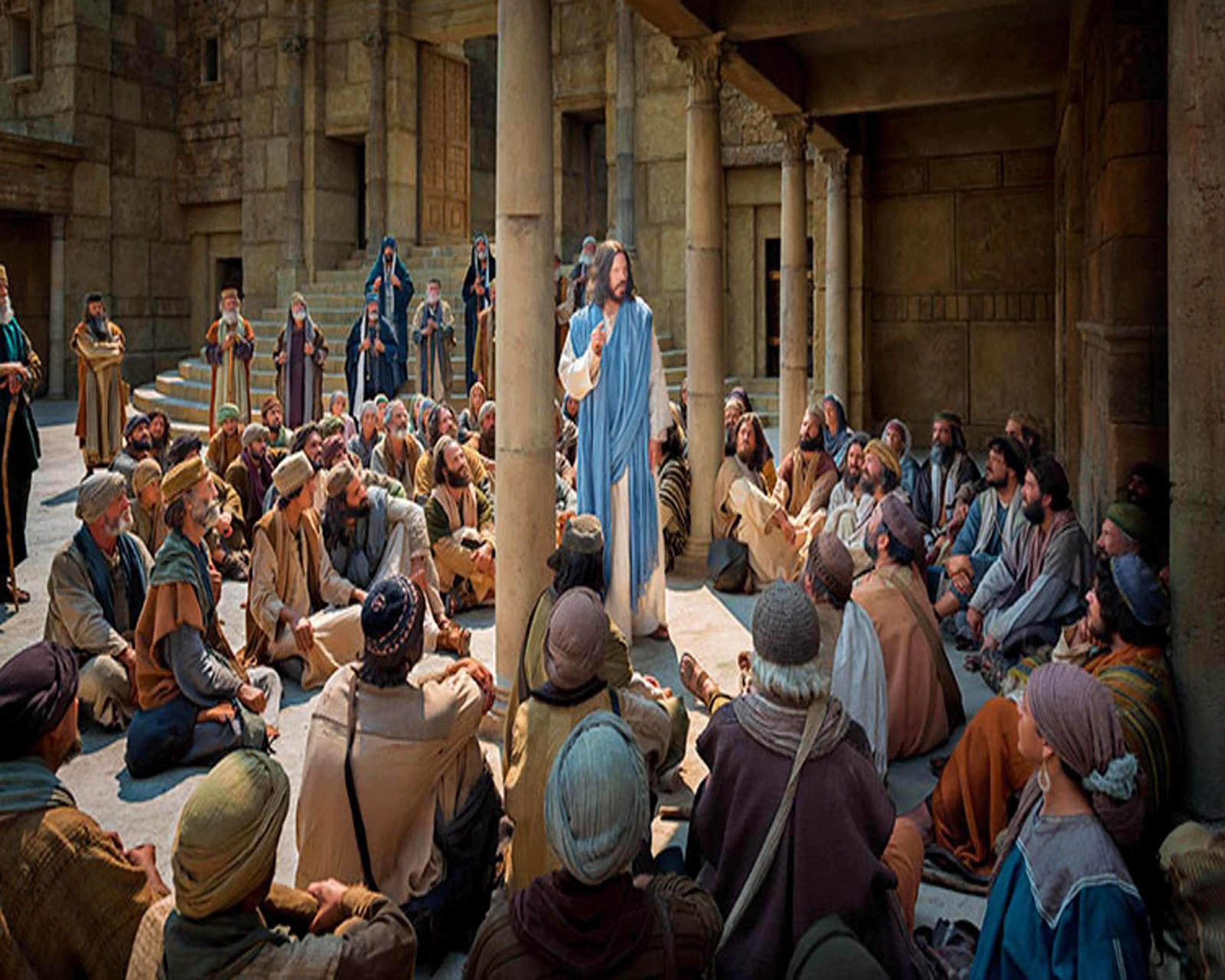 Catholic print picture - jesus teaching 1 - 8" x 10" ready to be framed ...