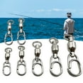 10Pcs Steels Speed Swivels Guide Rings Sea Fishing Baits Rod Line ...
