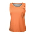 Conairie Tank Tops For Women Solid Color Crew Neck Tunic Top Trendy ...