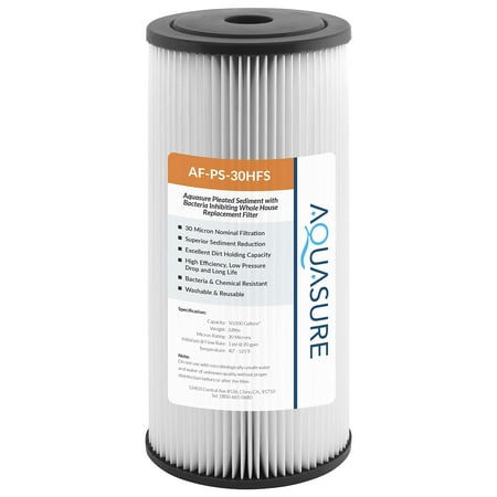 Fortitude V2 Series, High Flow 30 Micron Pleated Sediment Filter ...