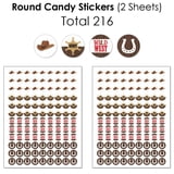 Big Dot of Happiness Western Hoedown - Wild West Cowboy Party Candy ...