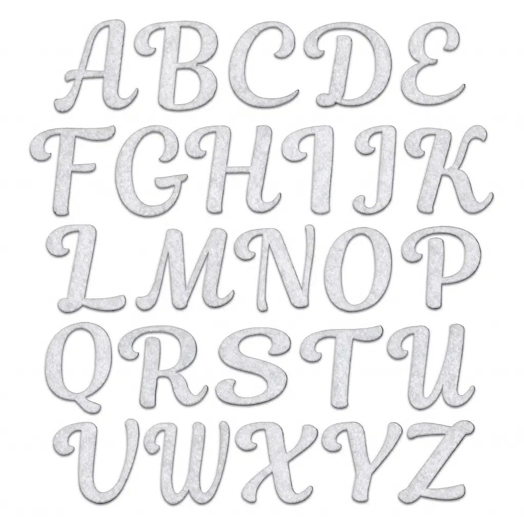 Pretty Cursive Bubble Letters