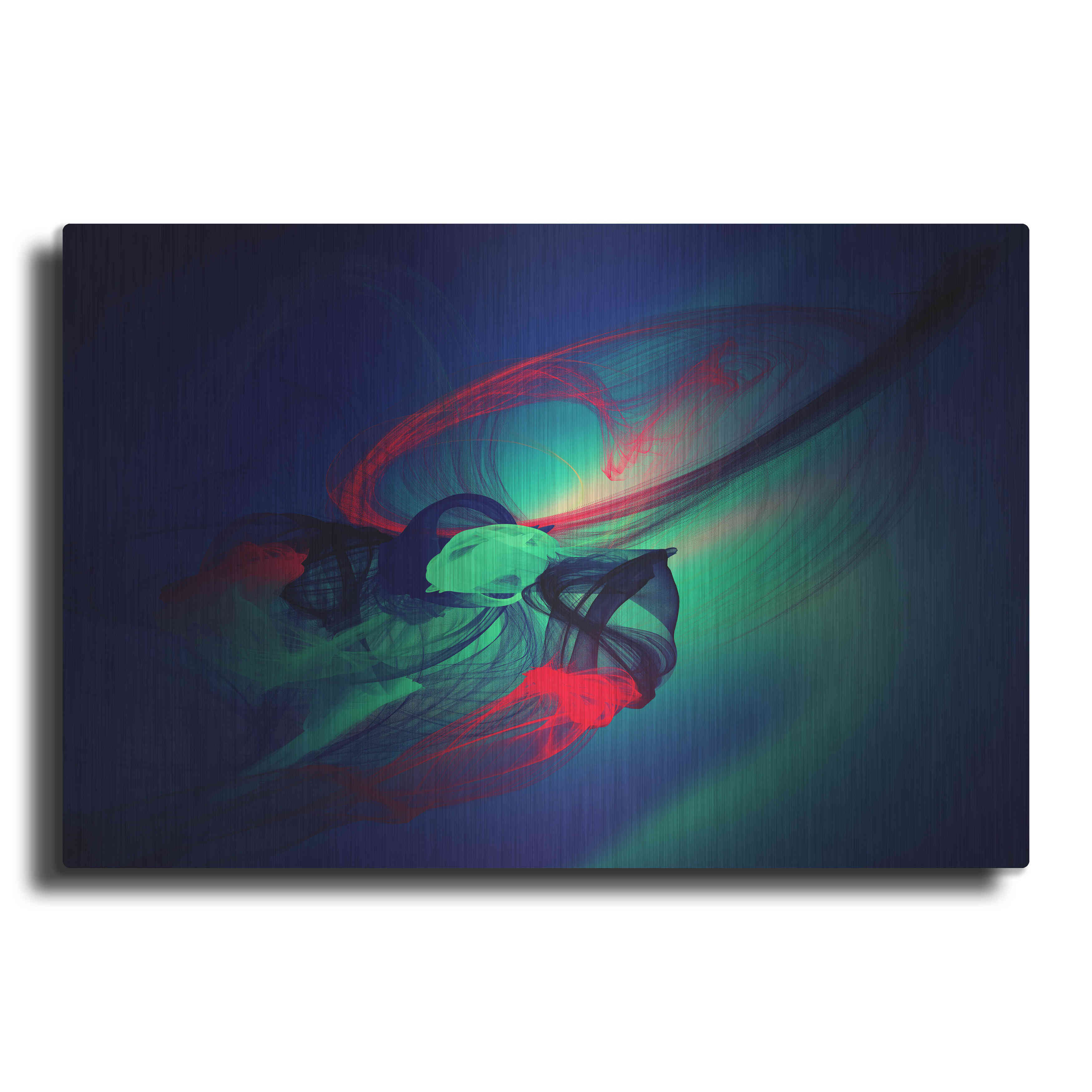 Luxe Metal Art 'Color In The Lines 14' by Irena Orlov, Metal Wall Art ...