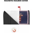 4th of July Mailbox Cover Magnetic Wraps, Patriotic Flower Stars ...