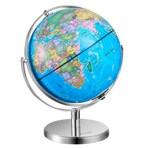 VEVOR Rotating World Globe with Stand, 13 in/330.2 mm, Educational ...