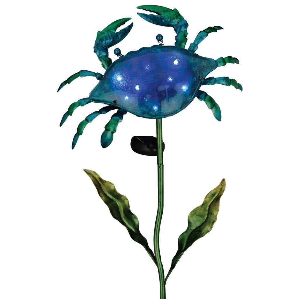 Regal Art and Gift 11365 - 40" x 12" Metal Solar LED Crab Stake ...