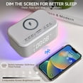 Alarm Clock Speaker Wireless Charger, Digital Alarm Clocks Bedrooms ...