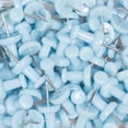 JAM Paper Push Pins, Baby Blue, 2 Packs of 100 - Walmart.com