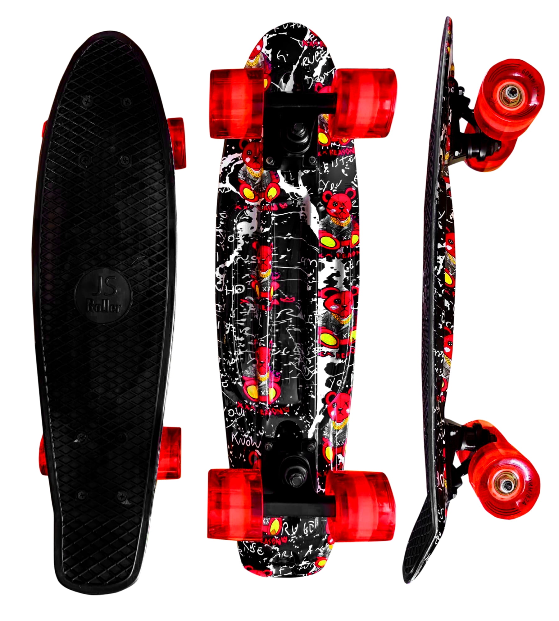 JS Roller Patineta penny board de 22 pulgadas para niños, adultos con ...