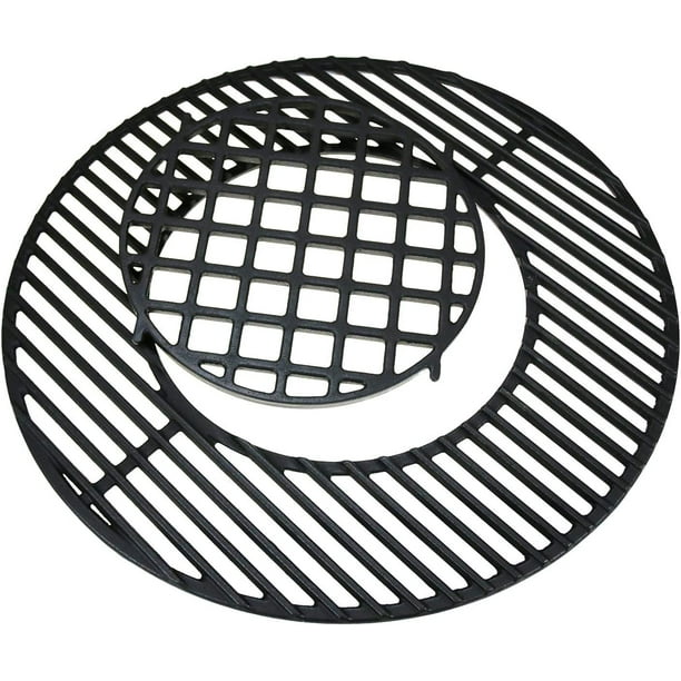 Grisun 8835 Cast Iron Gourmet BBQ System Cooking Grate for Weber 22.5 ...