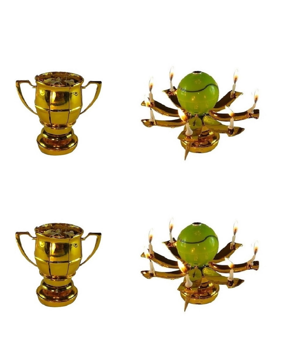 2 Pack Sport Ball Trophy Birthday Exciting Candle (2 Tennis) - Walmart.com