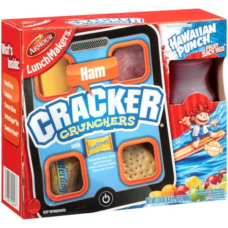 Armour LunchMakers Ham Cracker Crunchers with Nestle Butterfinger Bar ...