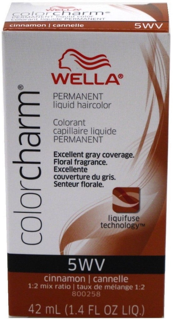Wella Color Charm Liquid Haircolor 5Wv Cinnamon, 1.4 oz (Pack of 2 ...
