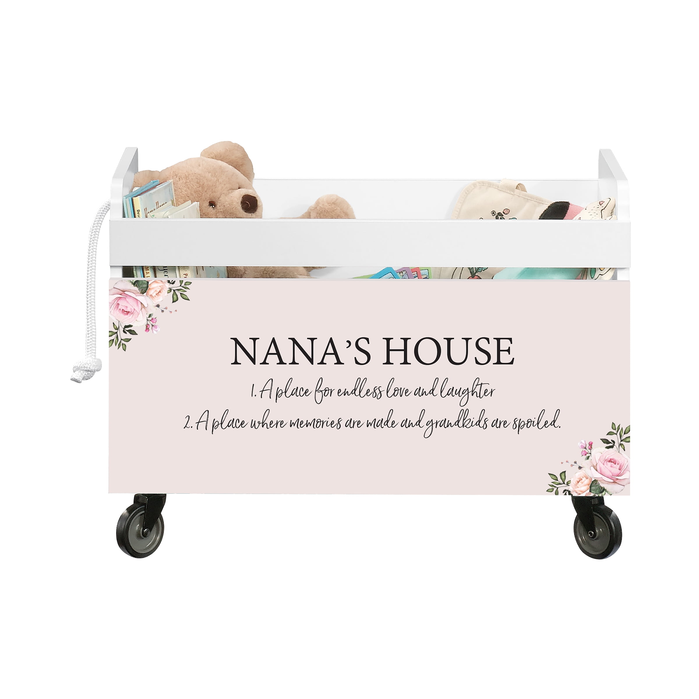 LifeSong Milestones Rolling Toy Storage Box Organizer Nana & Papas ...