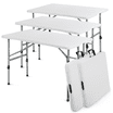 MoNiBloom Collapsible 5 Pack 4Ft Card Table, Portable w/ Handle, Indoor ...