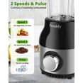 Preakly Countertop Blender Food Processor Combo, 4 in 1 Kitchen ...