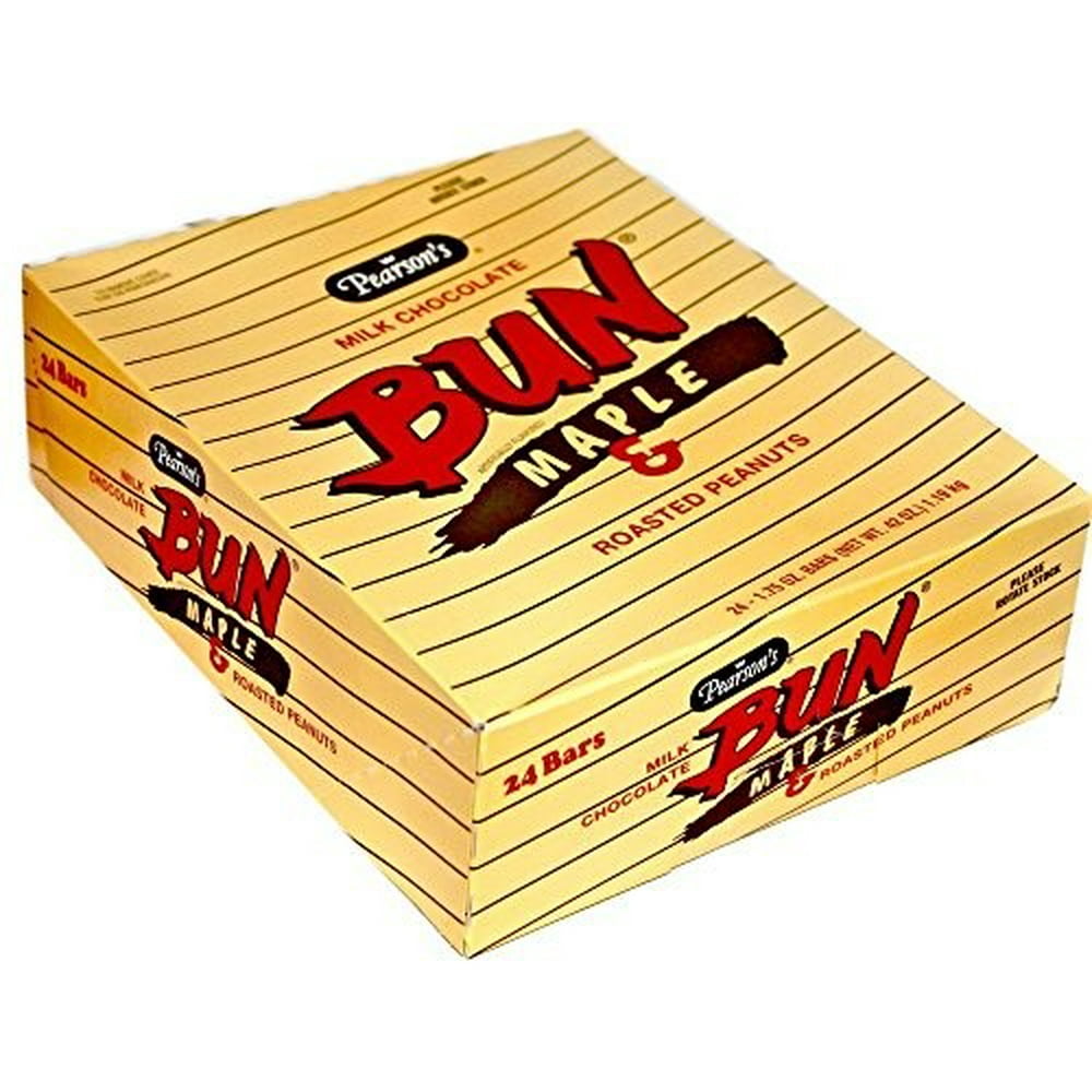 Pearson's Gluten-Free Maple Bun Bar, 1.75 Oz., 24 Count - Walmart.com ...