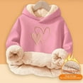 Byoo Little Girls Heart Printed Hoodie Sweatshirt Sweet Soft Cozy Long ...