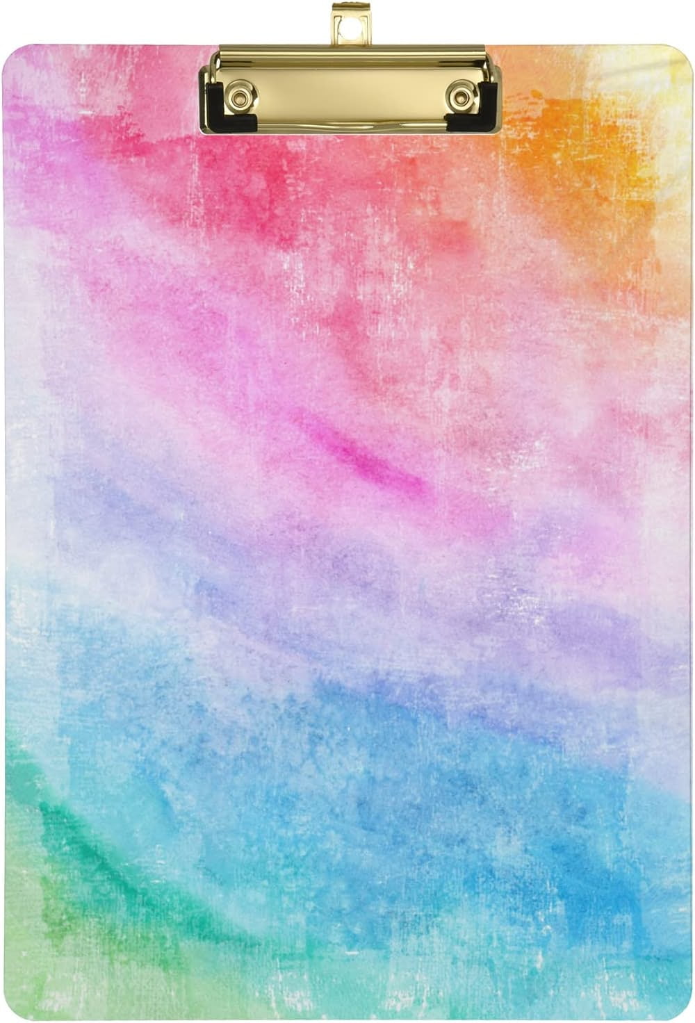 FMSHPON Colorful Watercolor Grunge Background Clipboard Hardboard Wood ...