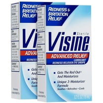 Visine Tears Dry Eye Relief Lubricant Eye Drops, .5 Fl. Oz (Pack Of 2 ...
