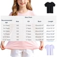 Ashirexll Shirts for Girls Cute Solid Color Soft Short Sleeve Ice Silk ...