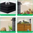 Aquarium Fish Tank Filter: 5W 132GPH Internal Filter Pump 2-Stage ...