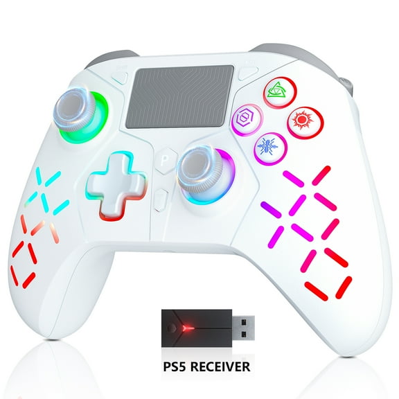 EasySMX Wireless Game Controller, Bluetooth USB Gamepad, RGB Joystick ...