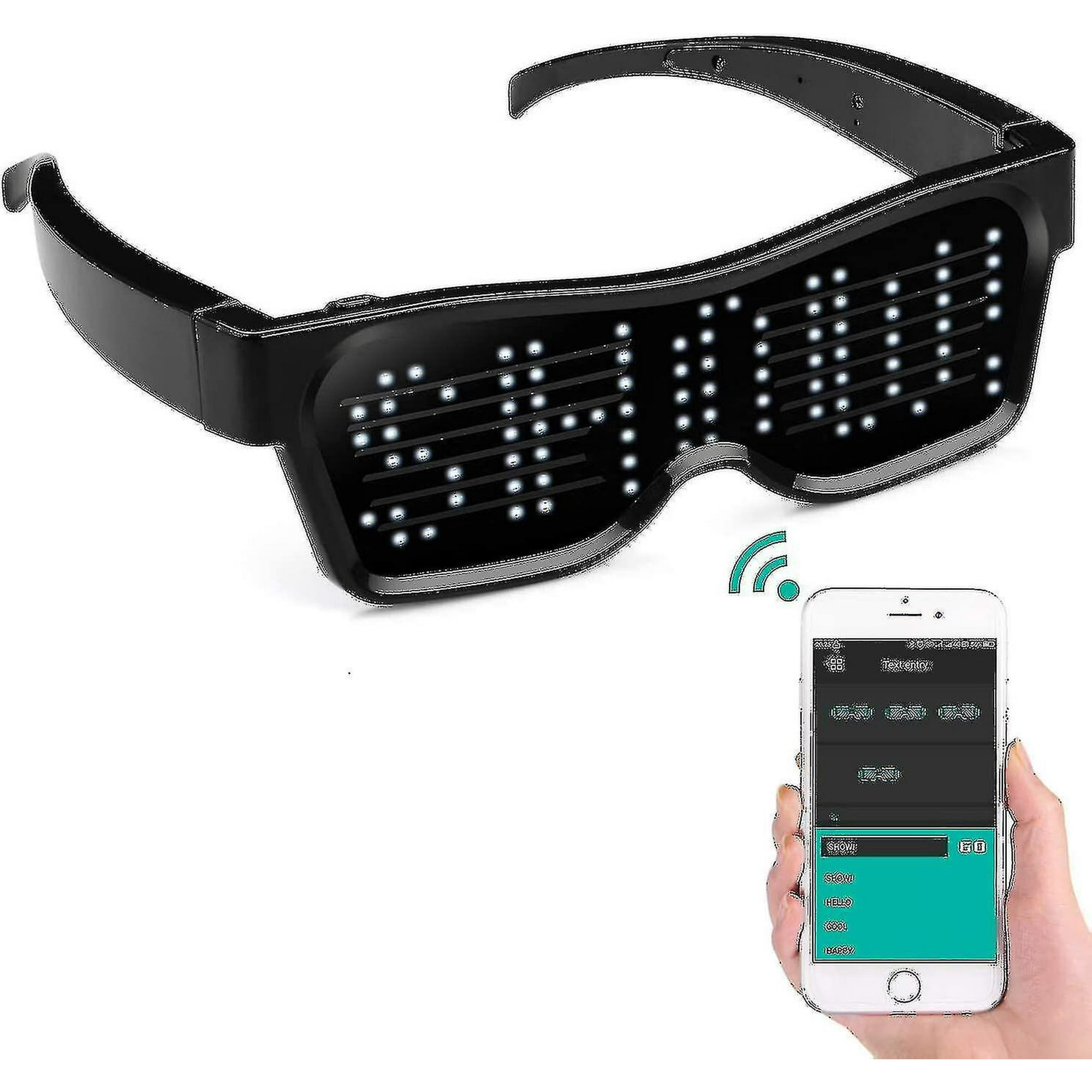 Click here for Vorcoy Led Glasses Bluetooth App Connected Led Dis... prices