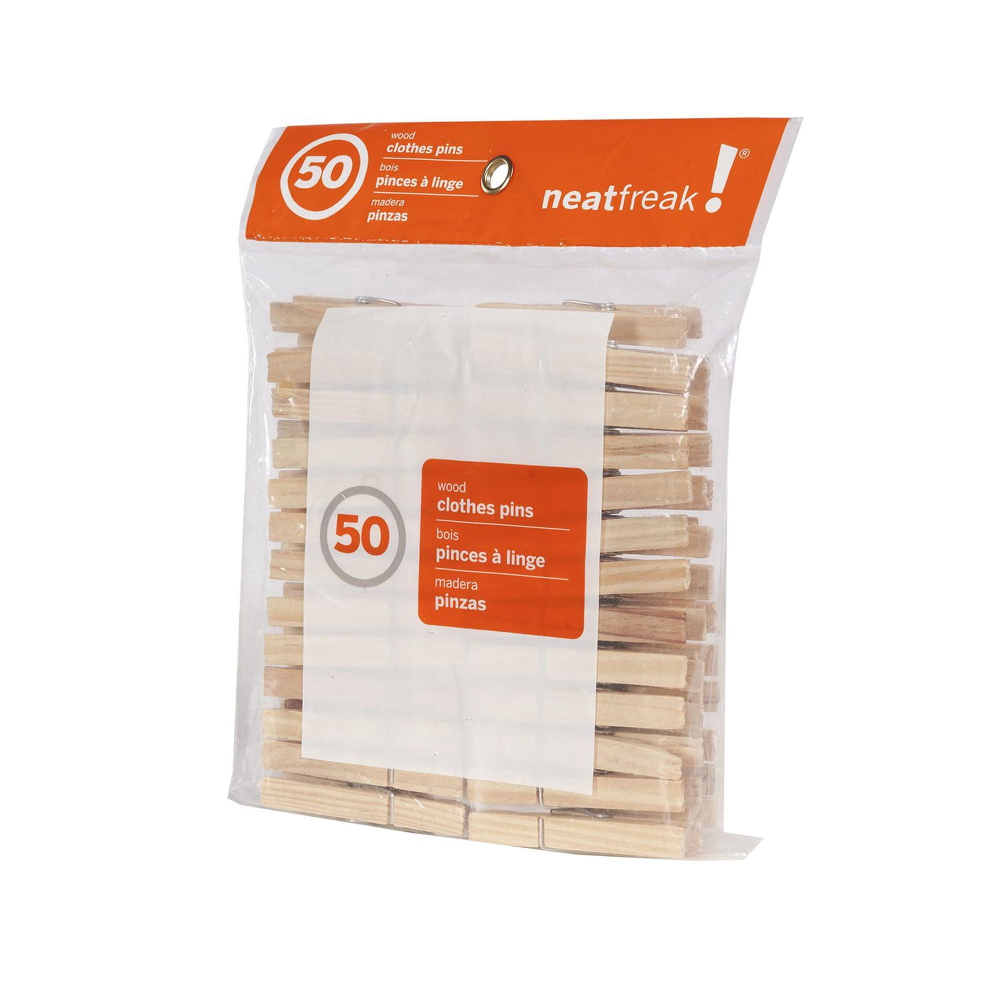 Click here for Neatfreak! Neatfreak 50 Wood Clothes Pins prices