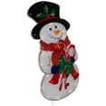 30.5" Lighted 2 Dimensional Snowman Christmas Outdoor Decoration ...