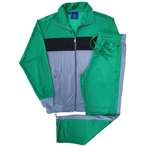 Men’s 2-Piece Tracksuit Traditional Coral Blocks Active Track Jacket ...