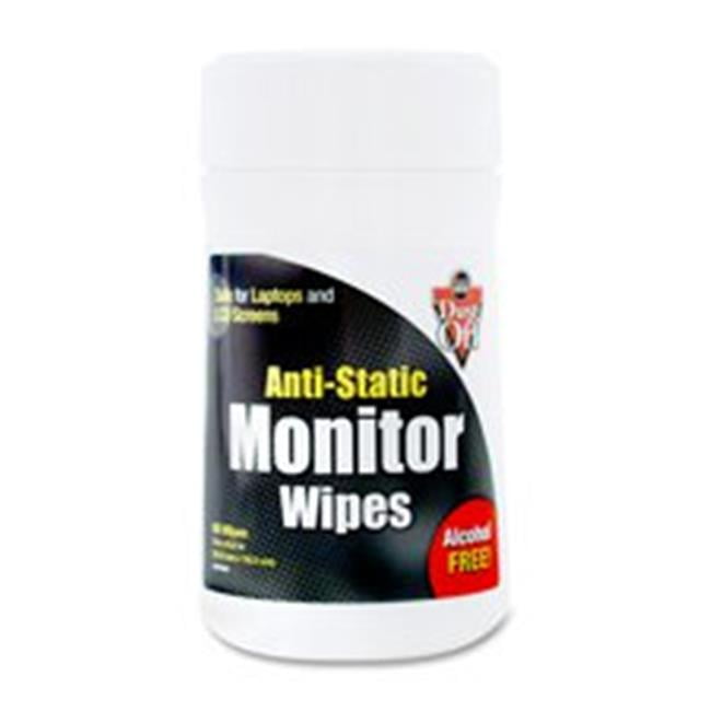 Falcon FALDSCT Anti-static Monitor Wipes- 6in.x6-.50in.- 80 Wipes ...