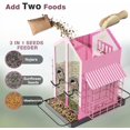 Bird Feeders for Outdoors, Metal Bird Feeder with Double Suet Cage ...