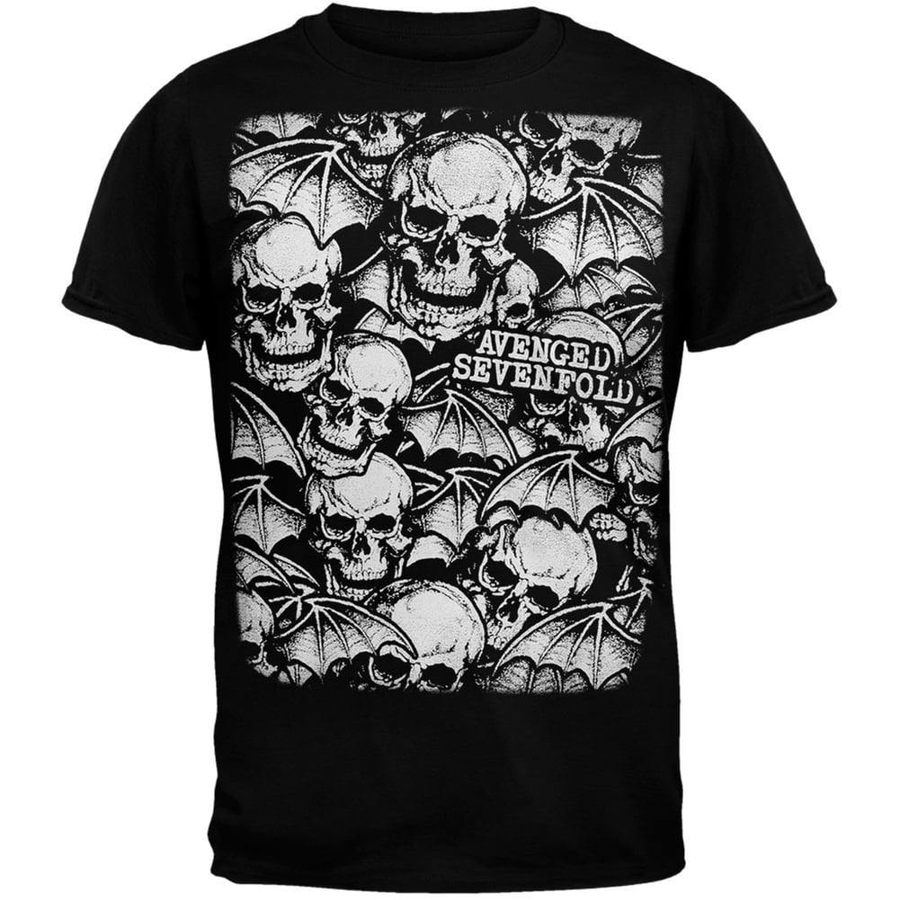 Avenged Sevenfold - Avenged Sevenfold - All-Over Deathbats T-Shirt ...