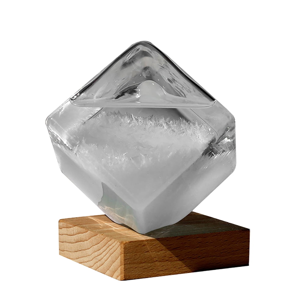 Weather Forecast Cube Water-Cube Glass Cube Desktop Decor Transparent ...