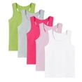Avrnliq 5-Pack Kids Unisex Racerback Tank Tops 100% Cotton Soft Basic ...