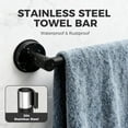 AOUHML-Adjustable Suction Cup Towel Bar for Bathroom Wall,14.6Inch~24 ...