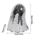 Classic Silver Halloween Disco Ghost Figurine Prop, Spooky Haunted ...