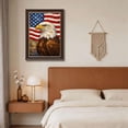 Affixzi American Eagle Wall Art， Patriotic USA Flag Print， Bald Eagle ...
