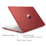 HP Intel Notebook Computer 15.6" Pentium 4GB/512GB SSD Laptop-Scarlet ...