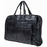 Maxam Brand Genuine Leather Briefcase features outside zippered pockets ...