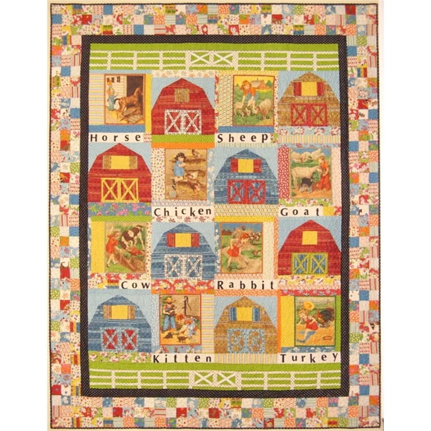 On the Farm Quilt Pattern - Walmart.com