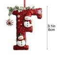 Cmunyle Personalized Letter F Christmas Ornament 3.1 Inch Acrylic ...